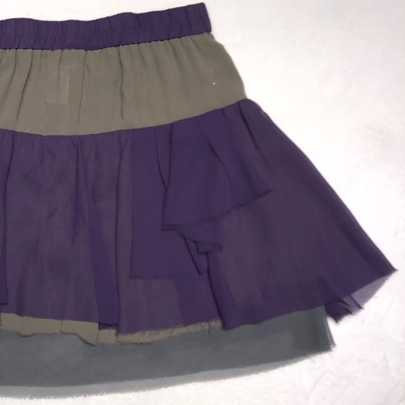 Esley | Skirts | Esley Purple And Gray Sheer Tulle Skirt | Poshmark